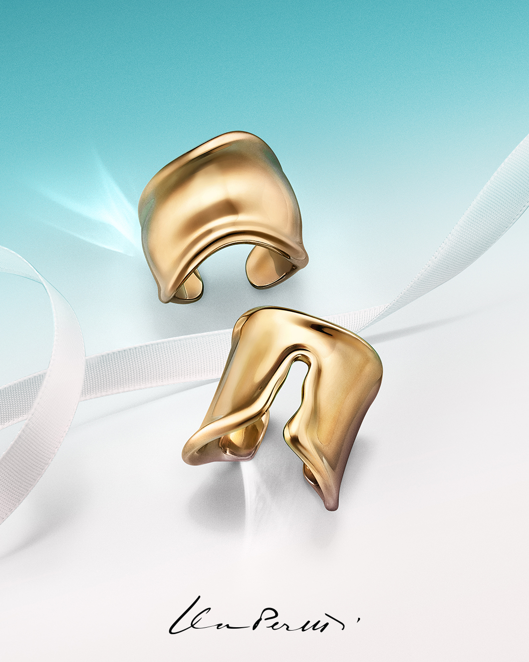 Elsa Peretti® Bone ring in 18k yellow gold. - Tiffany