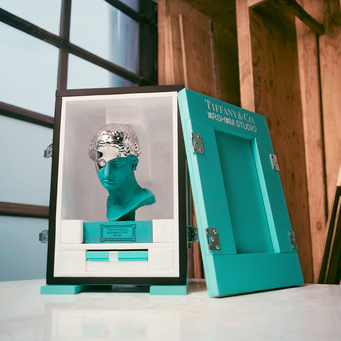 Tiffany & Arsham Studio Amalgamated Bust with the Custom-Made Tiffany ...