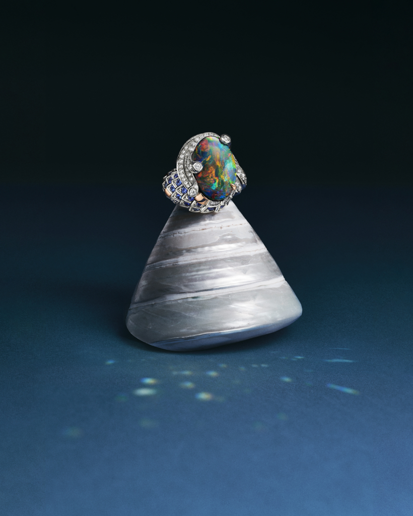 Mermaid Black Opal Ring - Tiffany