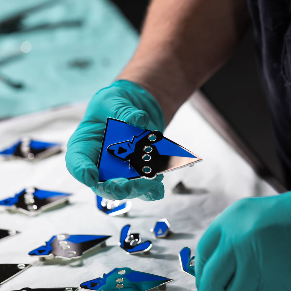 Final assembly of the League of Legends character emblem components ...