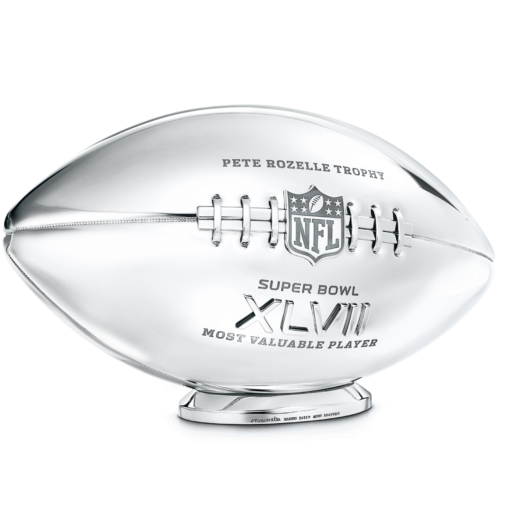 The Pete Rozelle Super Bowl® MVP Trophy. Designed and handcrafted by ...