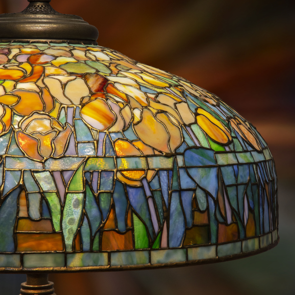 Orange Tulip Table Lamp - Tiffany