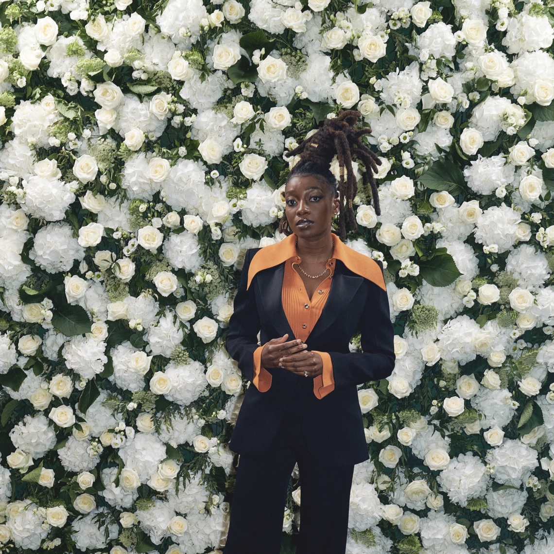 Little Simz attends the British Vogue and Tiffany & Co. Fashion and ...