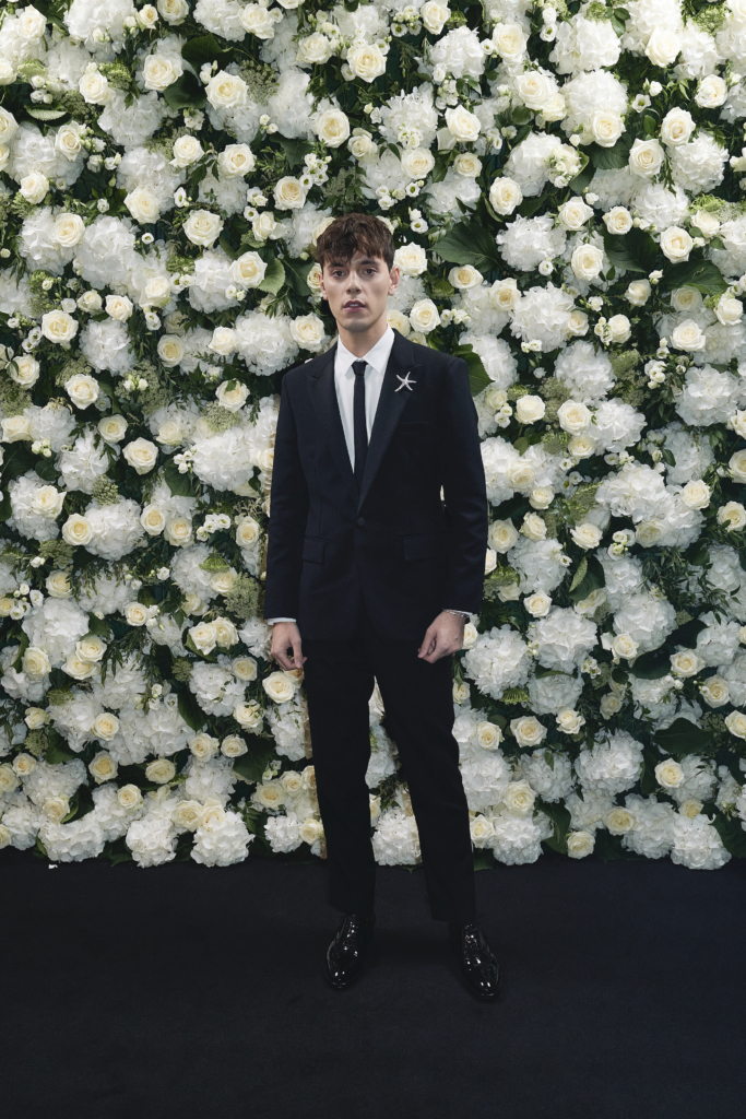 Max Harwood attends the British Vogue and Tiffany & Co. Fashion and ...